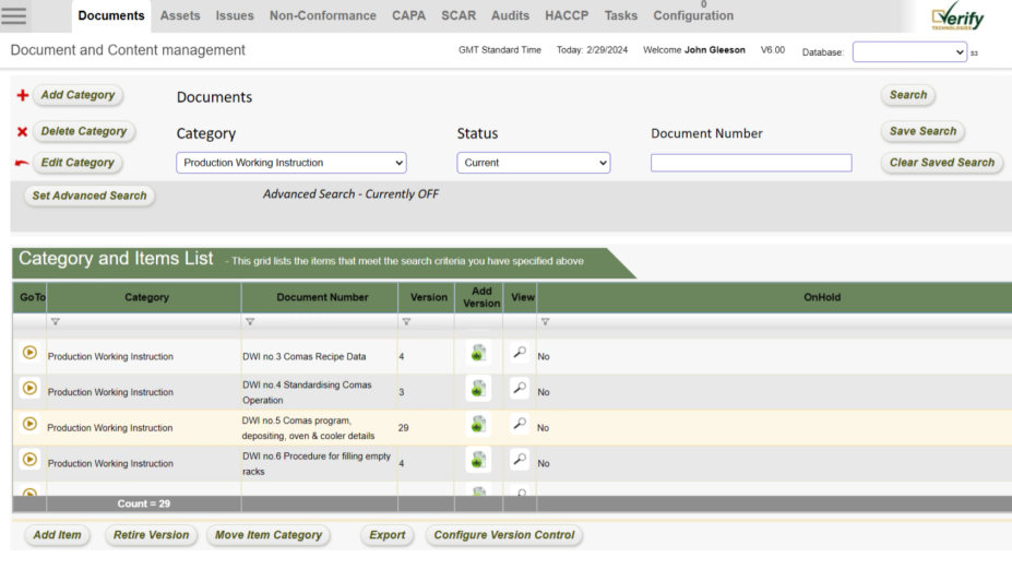 Quality Portal - VerifyTechnologies